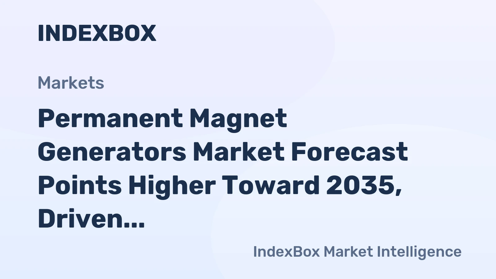 Permanent Magnet Generators Market Forecast Points Higher Toward 2035, Driven by Decentralized Power Demand