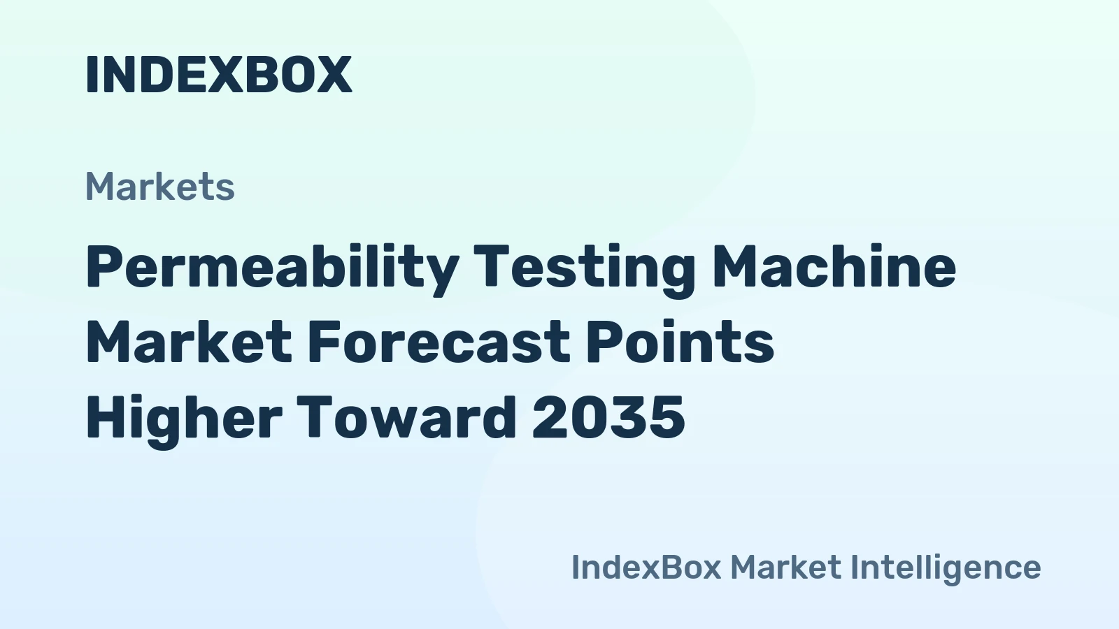 Permeability Testing Machine Market Forecast Points Higher Toward 2035, Driven by Infrastructure and Materials R&D