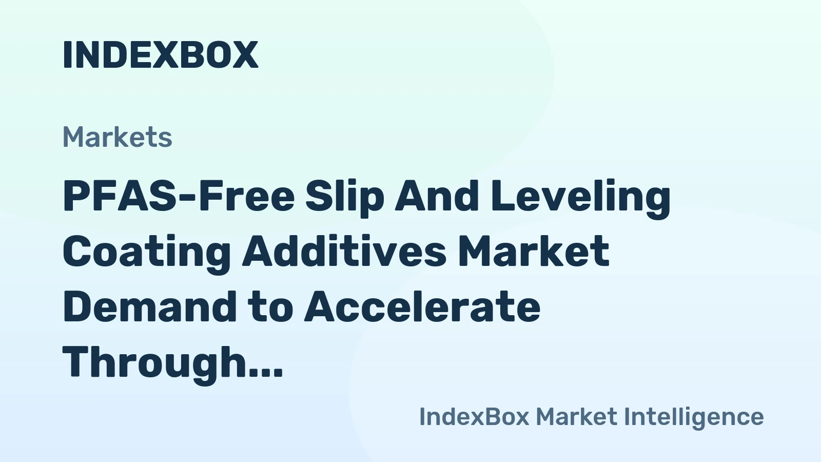 PFAS-Free Slip and Leveling Coating Additives Market Demand to Accelerate Through 2035 on Regulatory Tailwinds