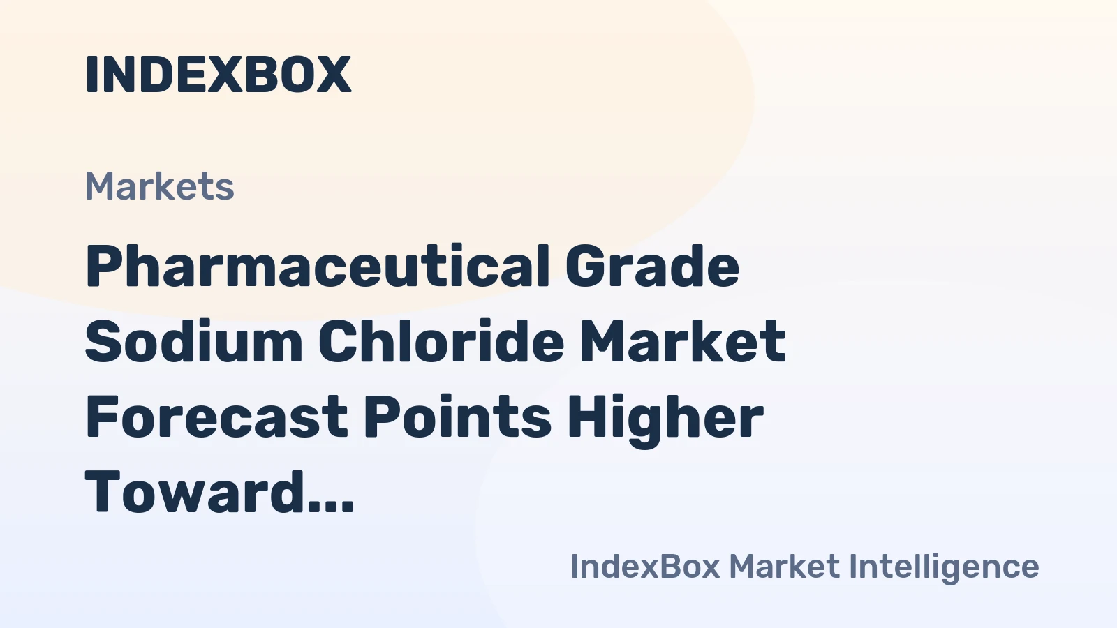 Pharmaceutical Grade Sodium Chloride Market Forecast Points Higher Toward 2035, Driven by Biologics Expansion