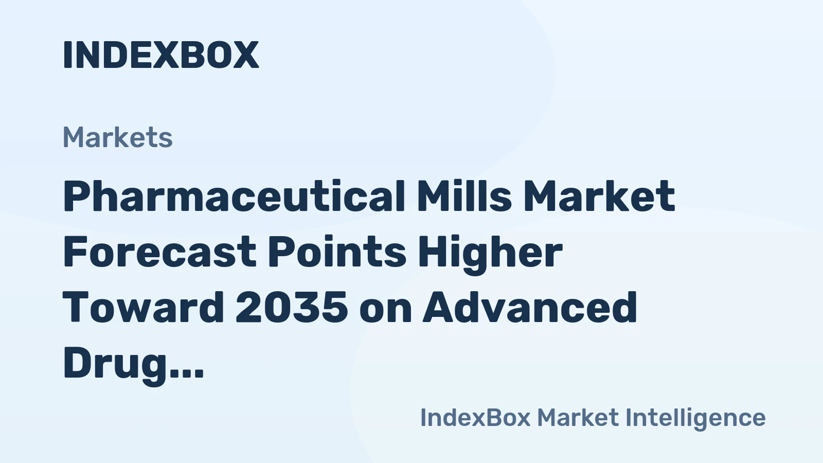 Pharmaceutical Mills Market Forecast Points Higher Toward 2035 on Advanced Drug Demand