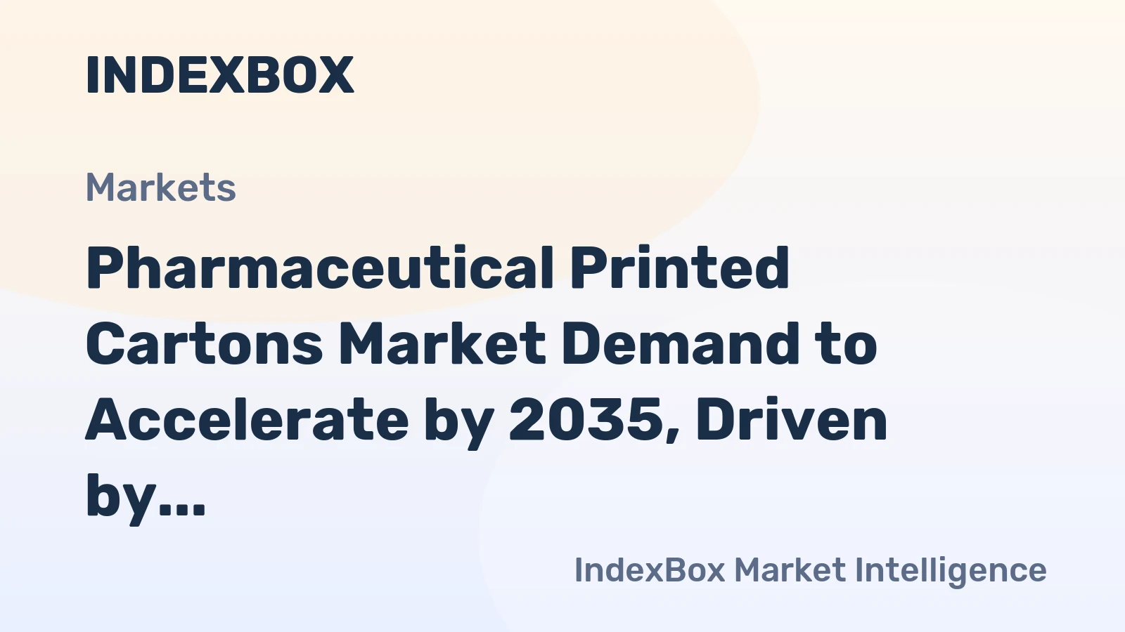 Pharmaceutical Printed Cartons Market Demand to Accelerate by 2035, Driven by Biologics and OTC Branding