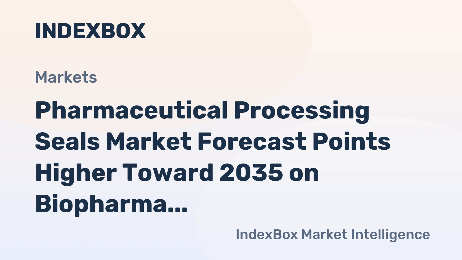 Pharmaceutical Processing Seals Market Forecast Points Higher Toward 2035 on Biopharma Expansion and Single-Use System Adoption