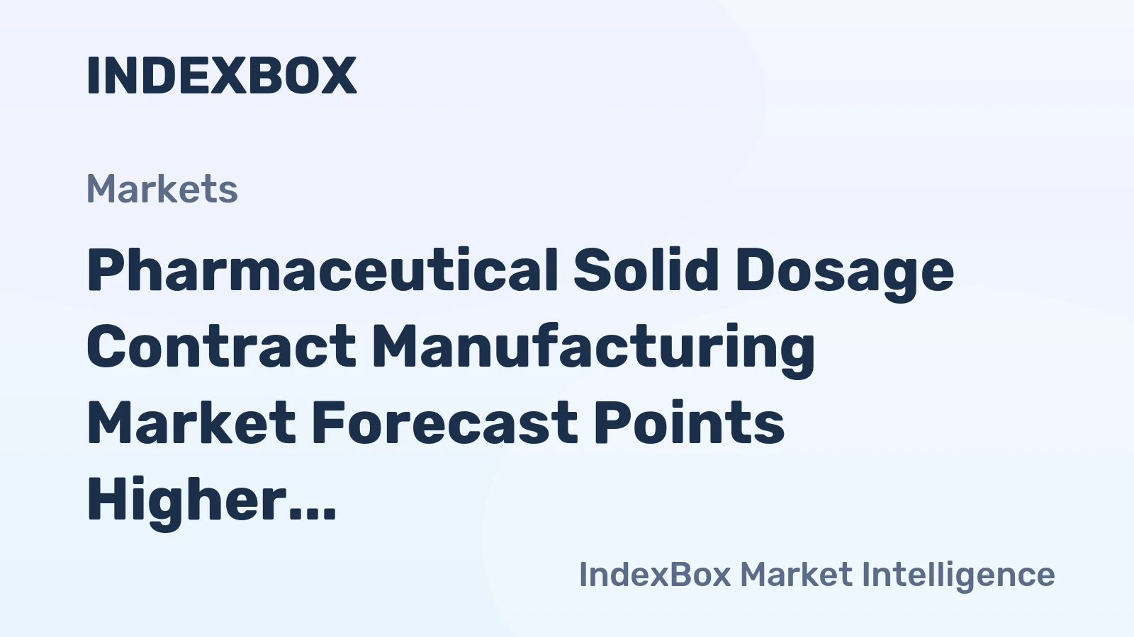 Pharmaceutical Solid Dosage Contract Manufacturing Market Forecast Points Higher Toward 2035, Driven by Chronic Disease Demand