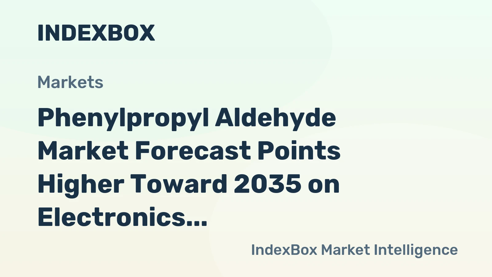 Phenylpropyl Aldehyde Market Forecast Points Higher Toward 2035 on Electronics Demand