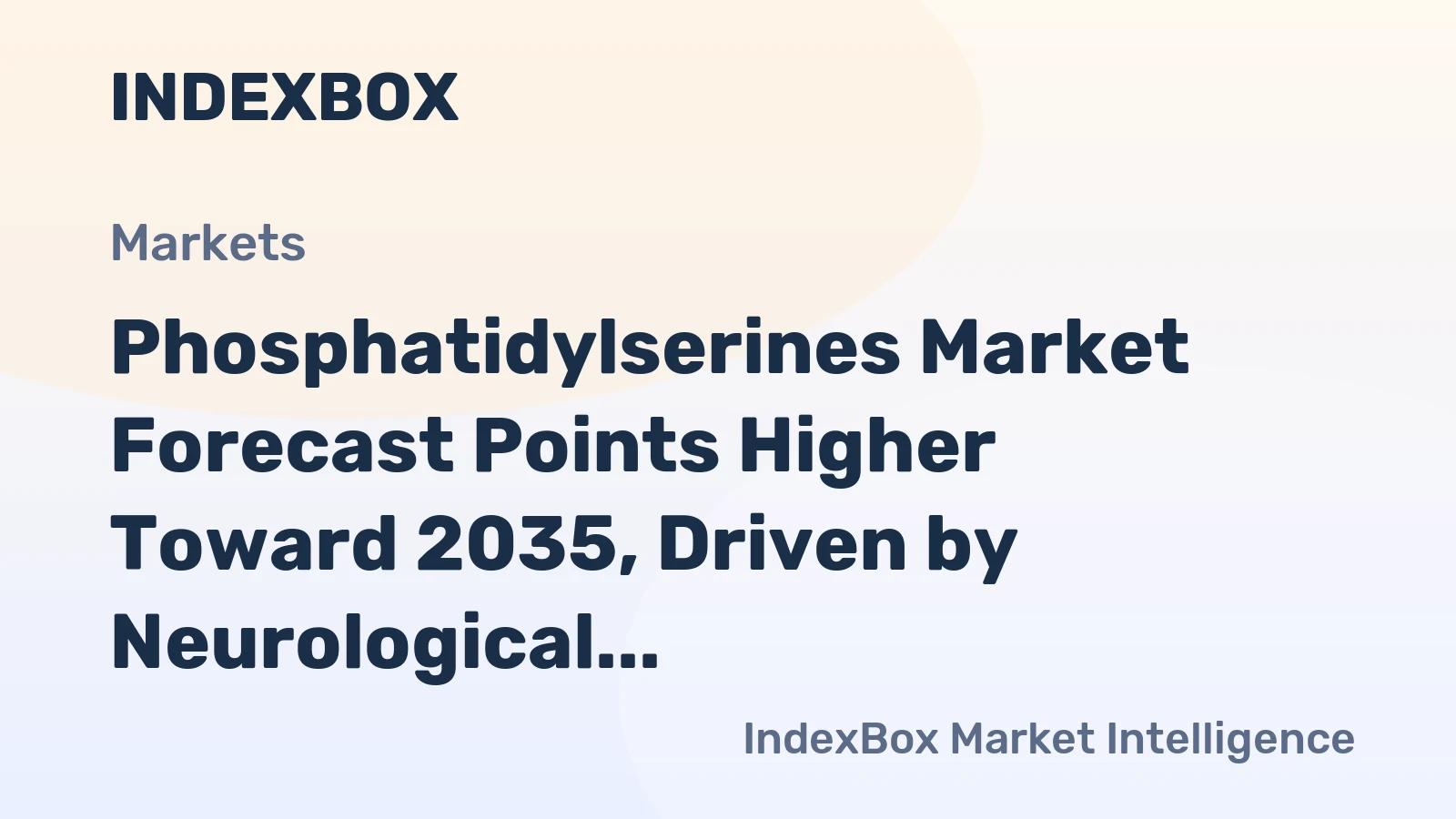 Phosphatidylserines Market Forecast Points Higher Toward 2035, Driven by Neurological Drug Pipeline Expansion