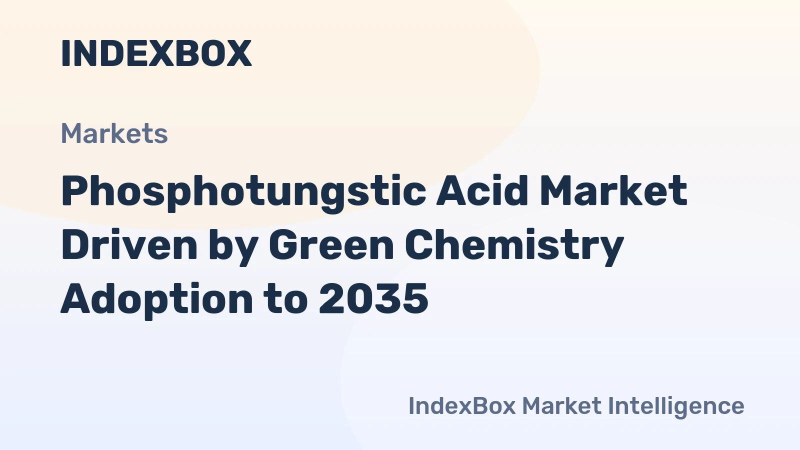 Phosphotungstic Acid Market Driven by Green Chemistry Adoption to 2035
