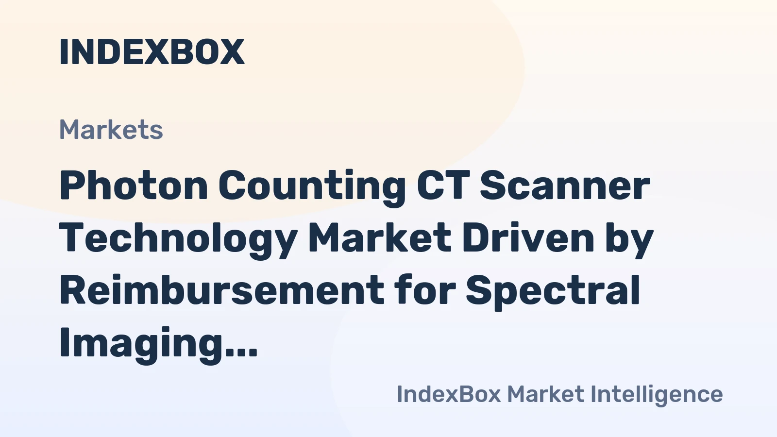 Photon Counting CT Scanner Technology Market Driven by Reimbursement for Spectral Imaging to 2035