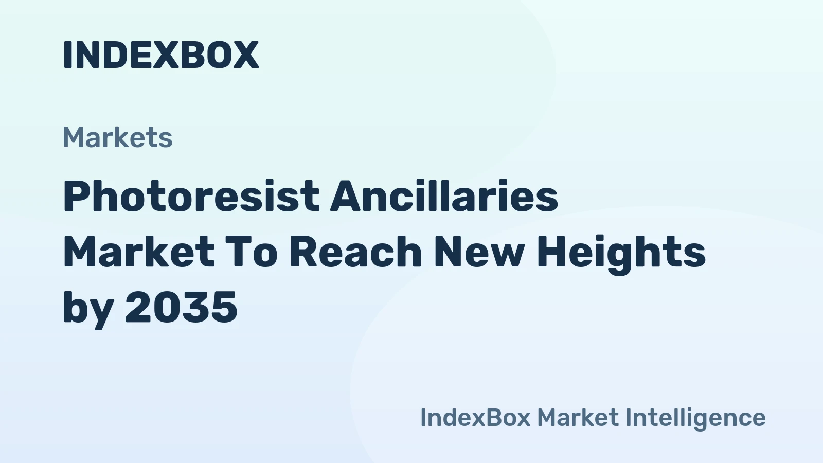 Photoresist Ancillaries Market to Reach New Heights by 2035, Driven by Advanced Node Expansion and EUV Lithography Adoption