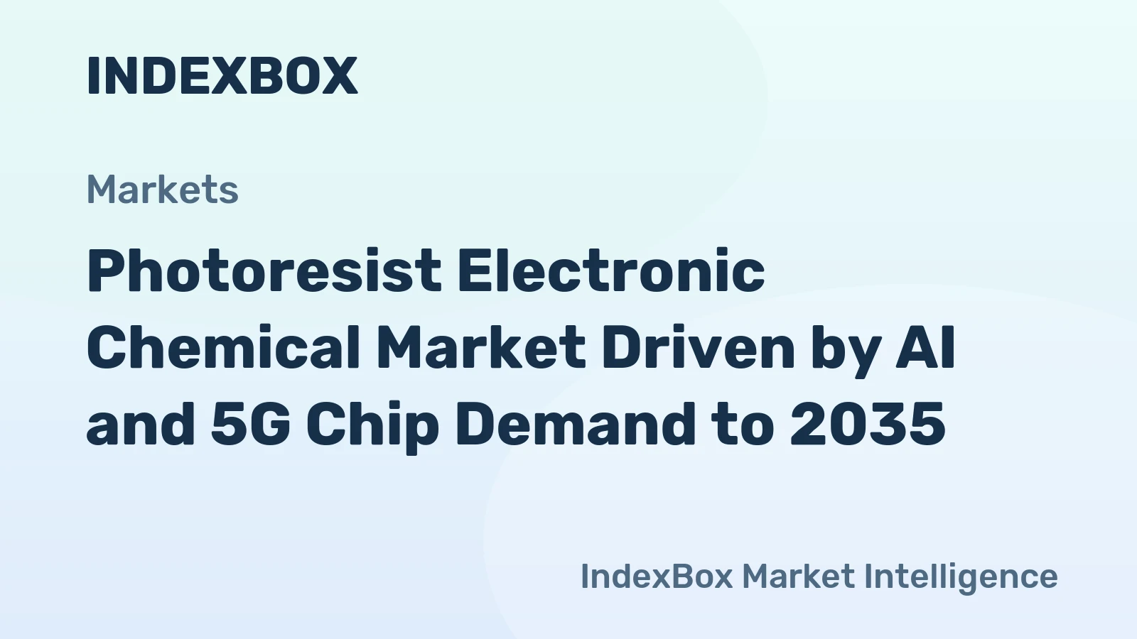 Photoresist Electronic Chemical Market Driven by AI and 5G Chip Demand to 2035
