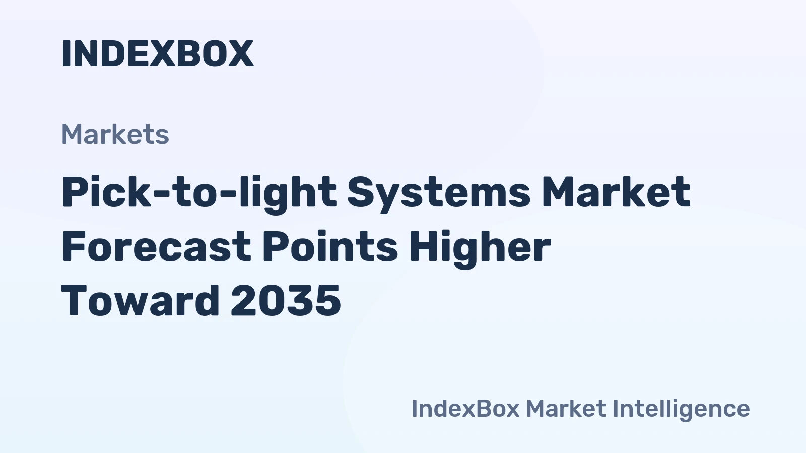 Pick-to-light Systems Market Forecast Points Higher Toward 2035, Driven by E-Commerce Velocity and Labor Optimization