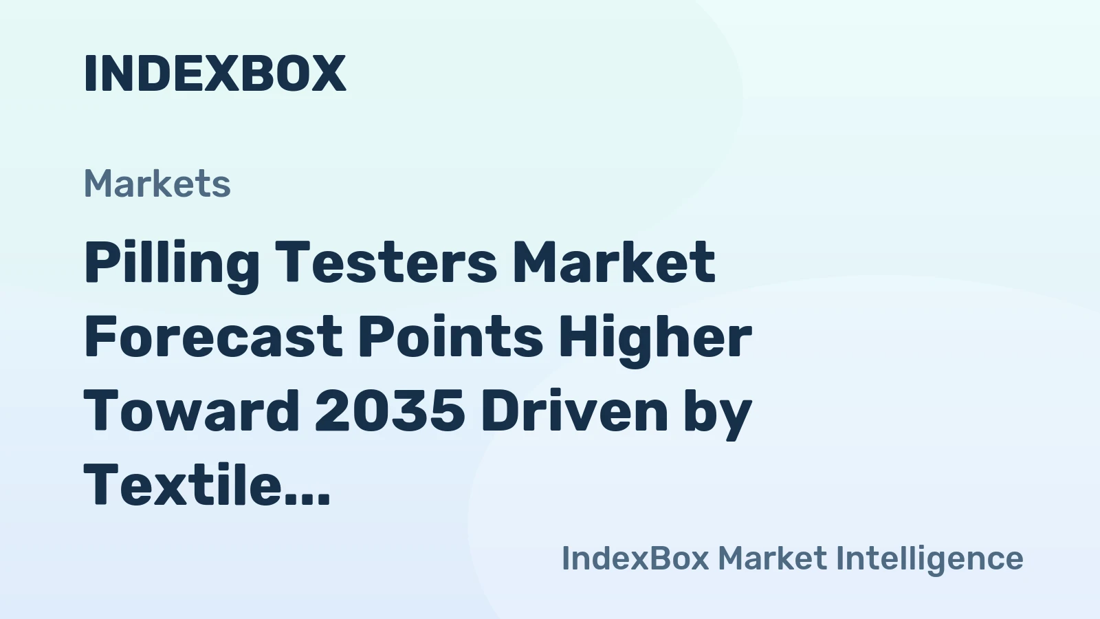 Pilling Testers Market Forecast Points Higher Toward 2035 Driven by Textile Quality Standardization