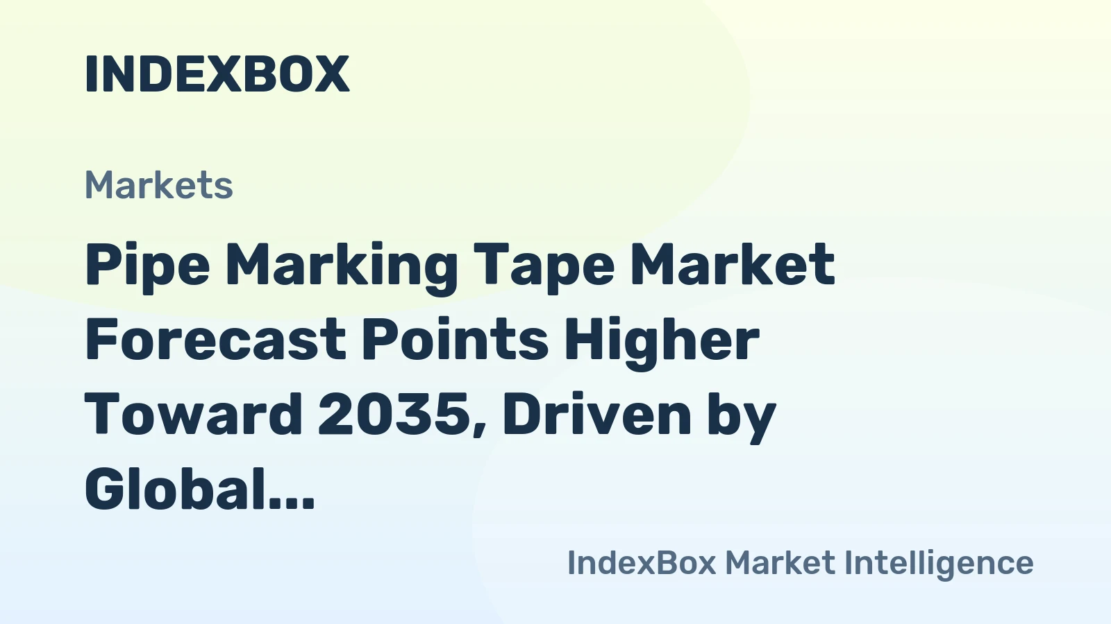 Pipe Marking Tape Market Forecast Points Higher Toward 2035, Driven by Global Infrastructure Renewal