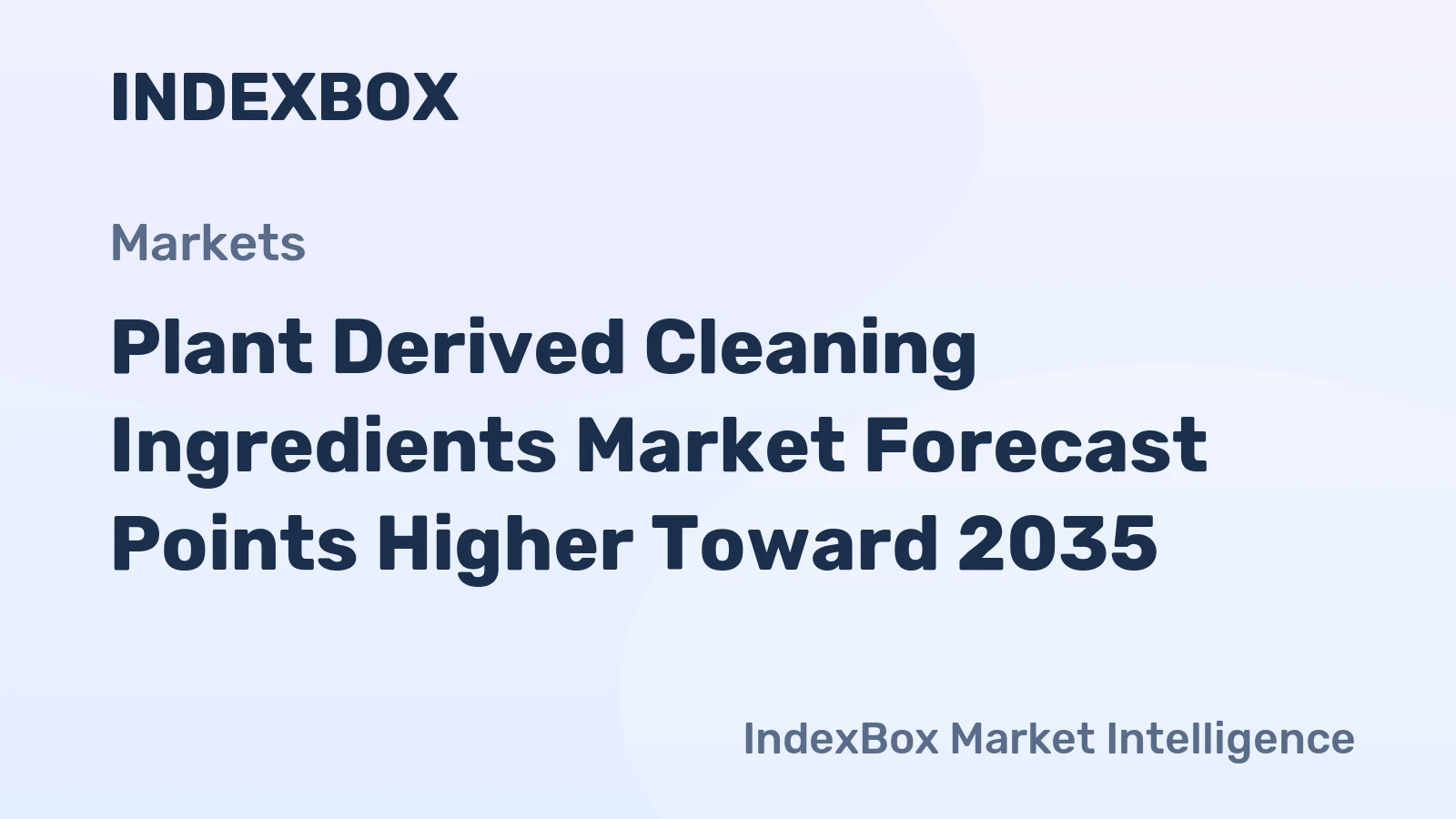 Plant Derived Cleaning Ingredients Market Forecast Points Higher Toward 2035, Driven by Regulatory Push for Bio-Based Formulations