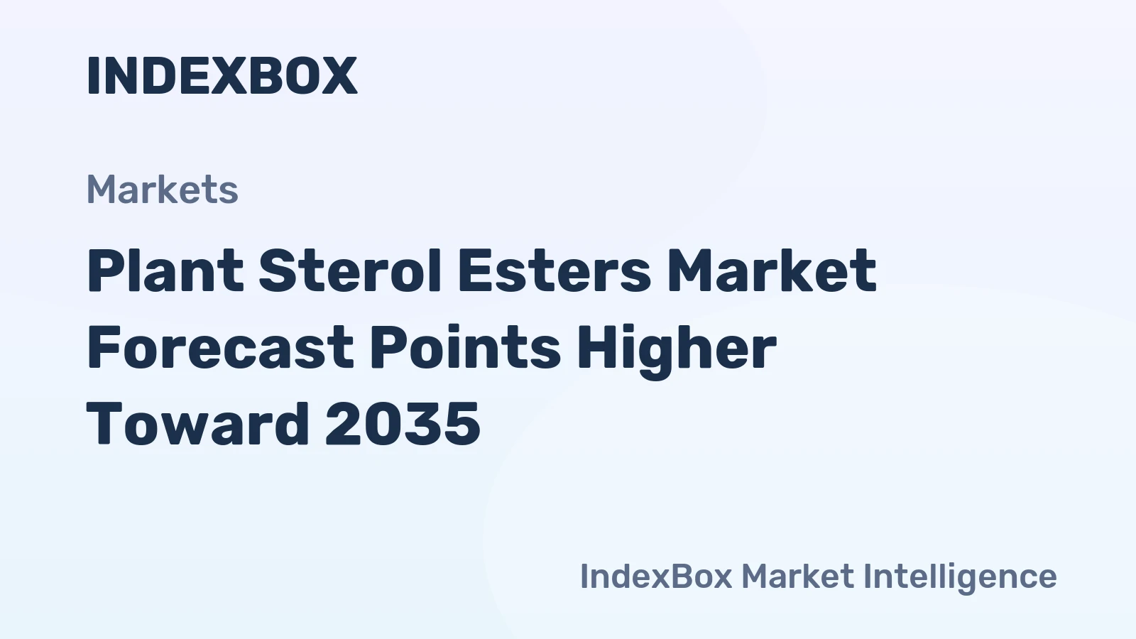 Plant Sterol Esters Market Forecast Points Higher Toward 2035, Driven by Functional Food Innovation and Aging Demographics