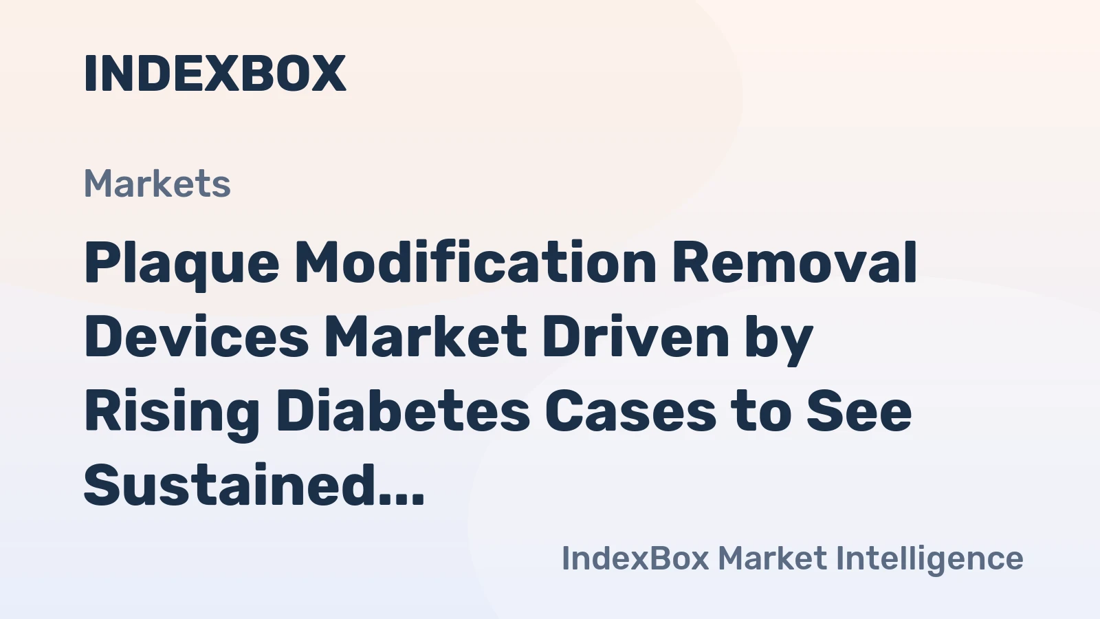 Plaque Modification Removal Devices Market Driven by Rising Diabetes Cases to See Sustained Expansion Through 2035