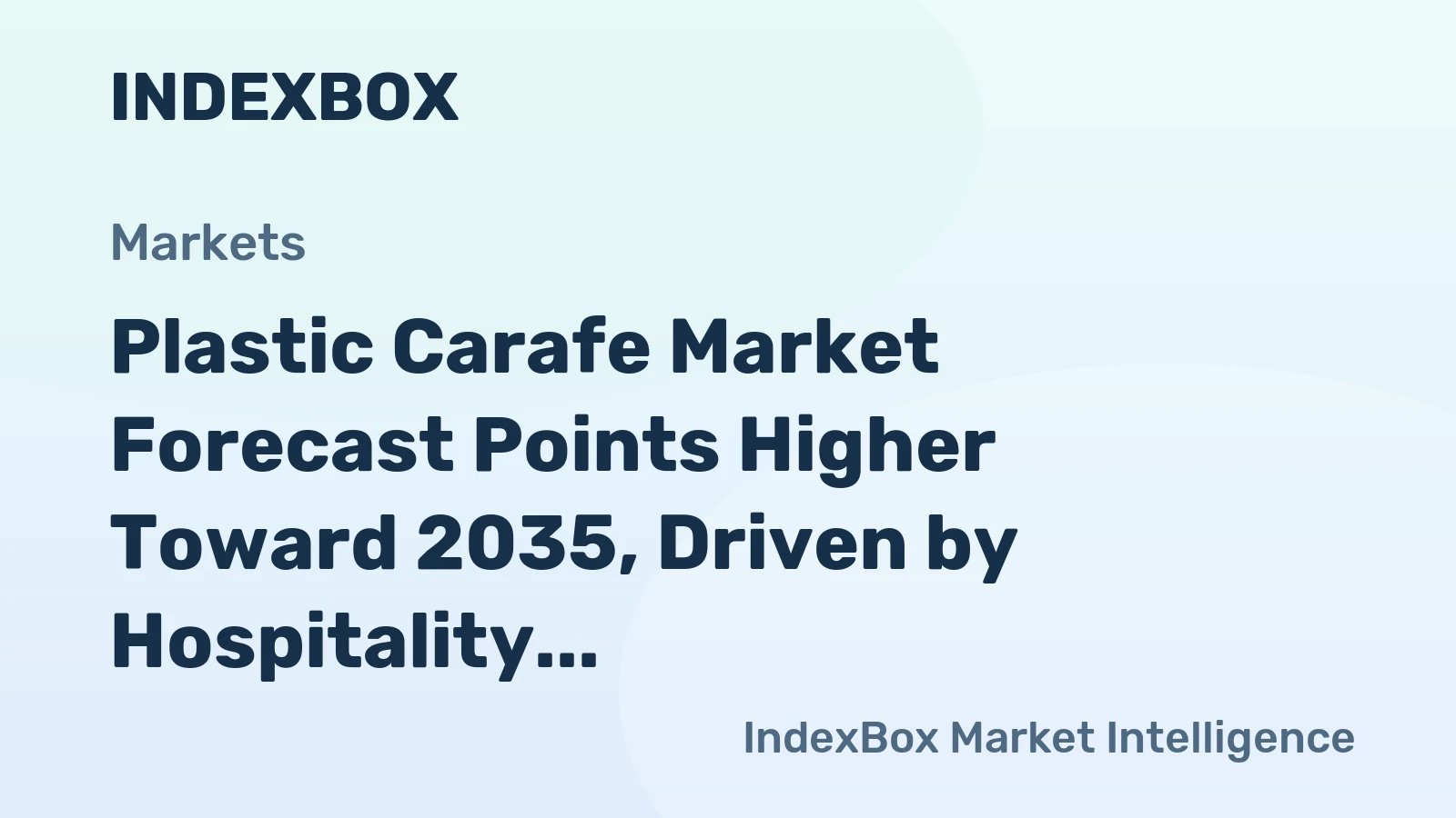 Plastic Carafe Market Forecast Points Higher Toward 2035, Driven by Hospitality and Office Demand