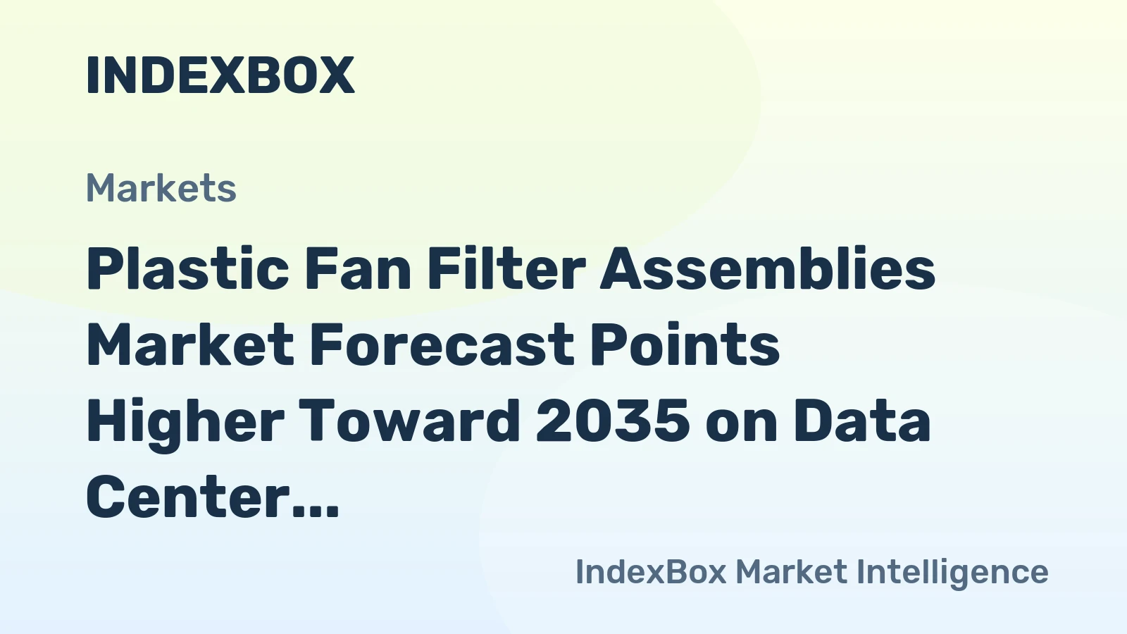 Plastic Fan Filter Assemblies Market Forecast Points Higher Toward 2035 on Data Center Expansion