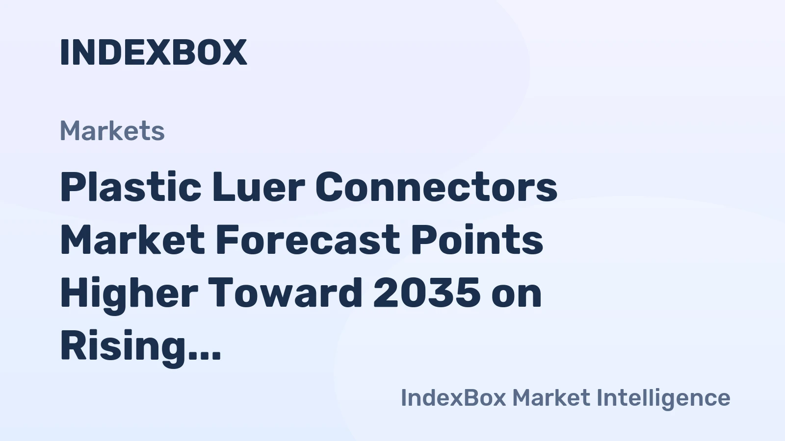 Plastic Luer Connectors Market Forecast Points Higher Toward 2035 on Rising Minimally Invasive Surgery Volumes