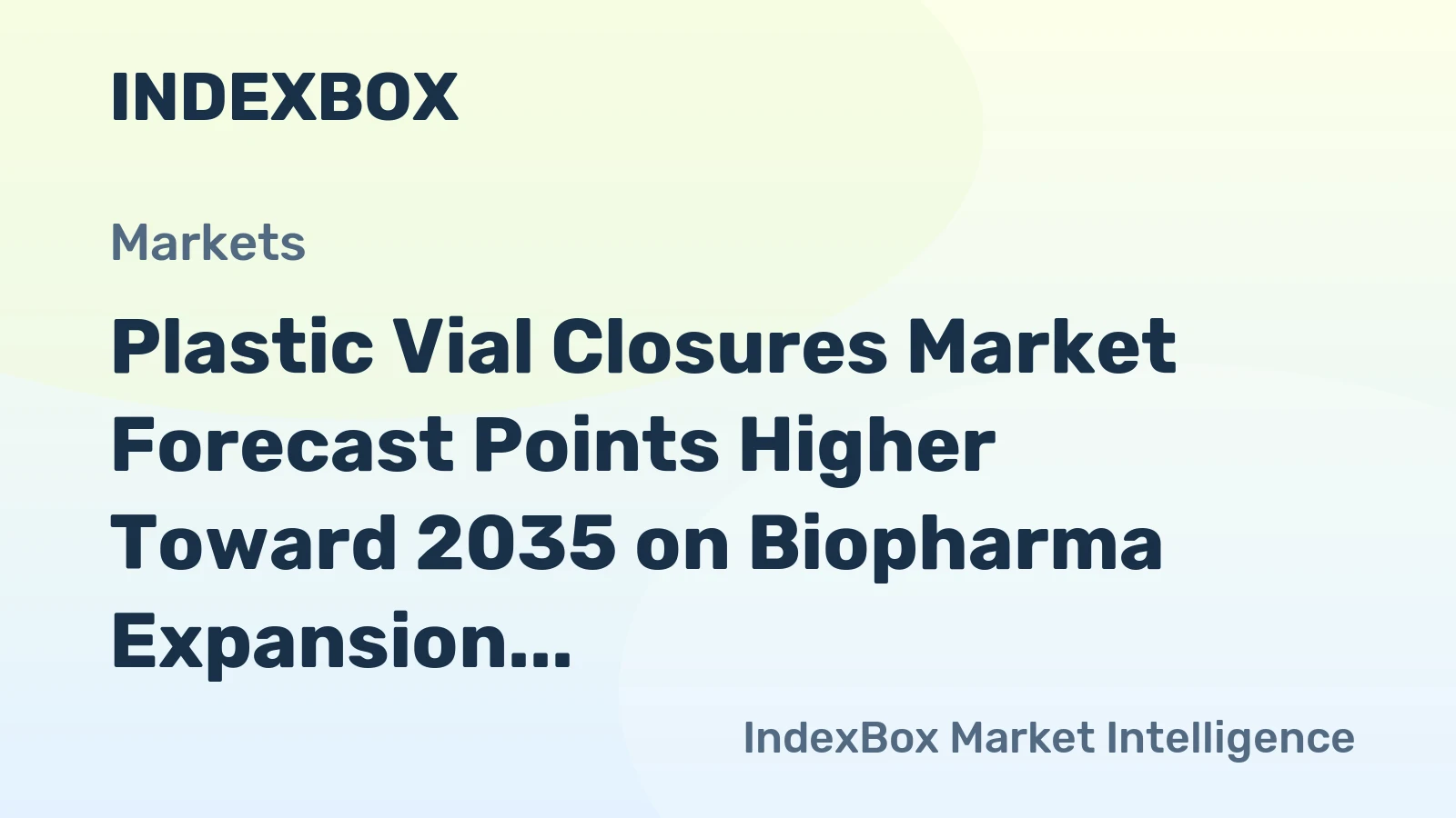 Plastic Vial Closures Market Forecast Points Higher Toward 2035 on Biopharma Expansion