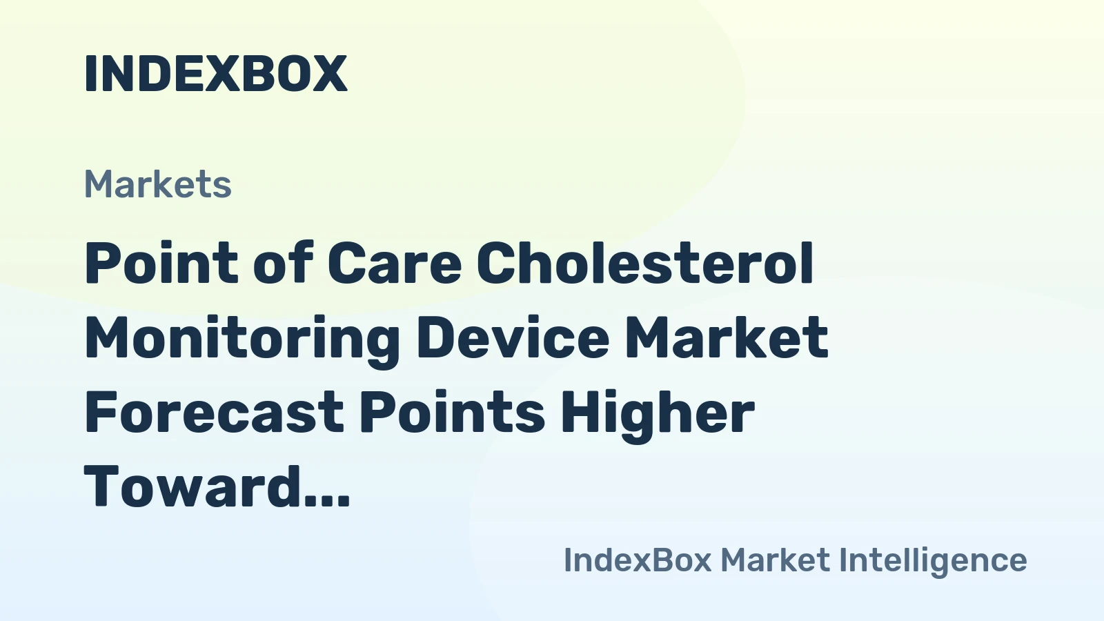 Point of Care Cholesterol Monitoring Device Market Forecast Points Higher Toward 2035, Driven by Consumer Self-Care Shift