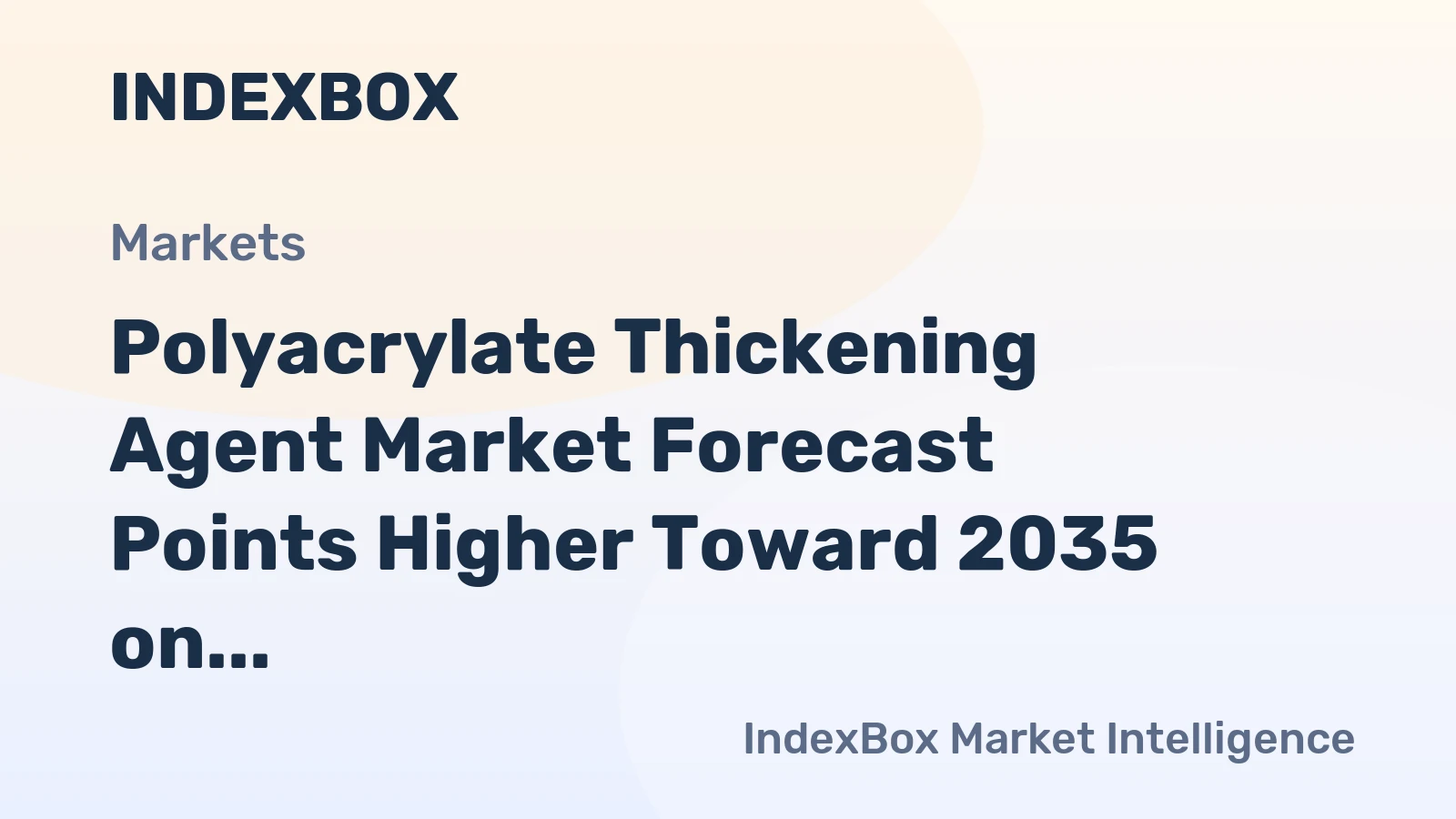 Polyacrylate Thickening Agent Market Forecast Points Higher Toward 2035 on Electronics and Battery Slurry Demand