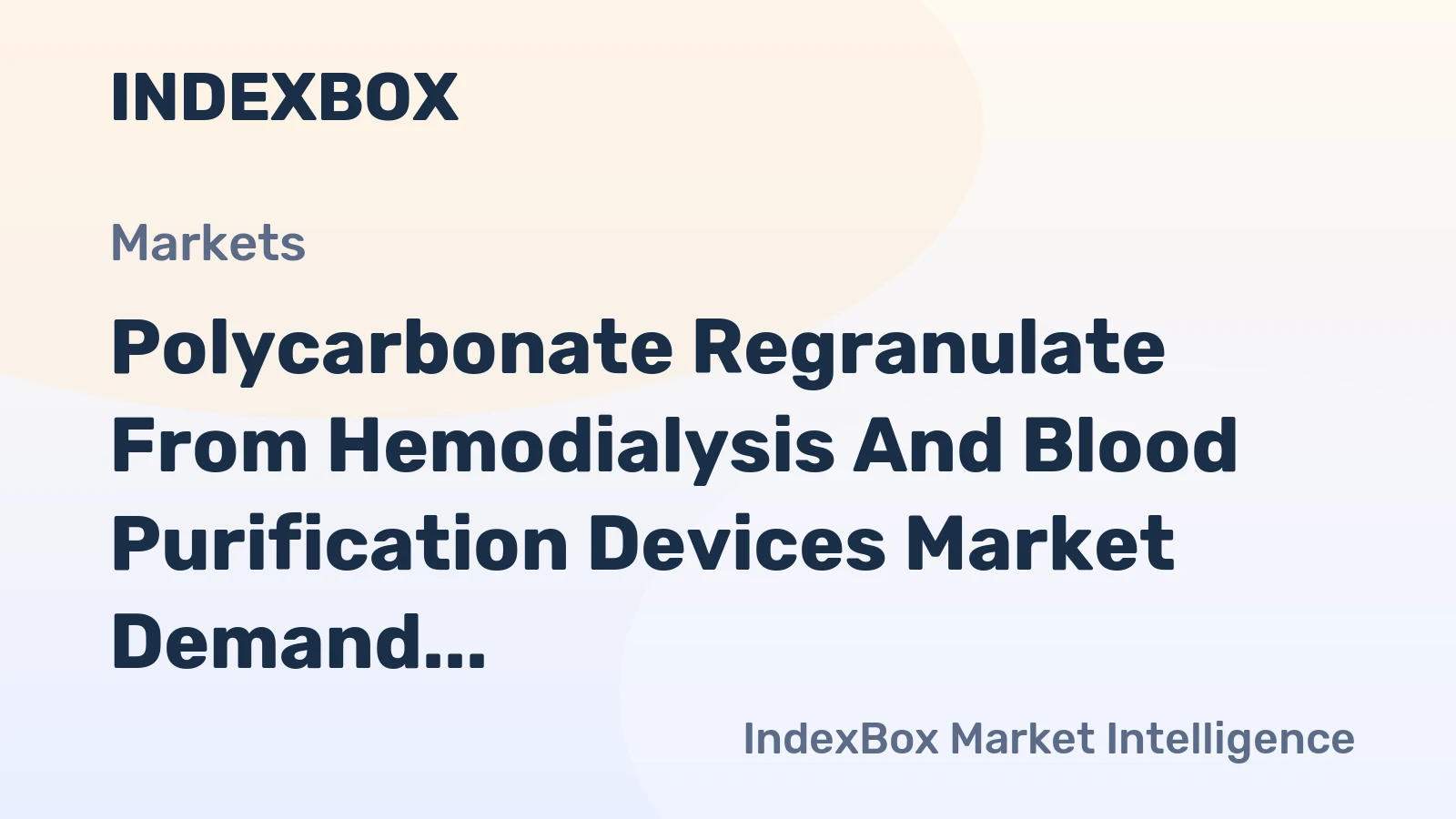 Polycarbonate Regranulate From Hemodialysis and Blood Purification Devices Market Demand to Accelerate by 2035 Amid Circular Economy Push