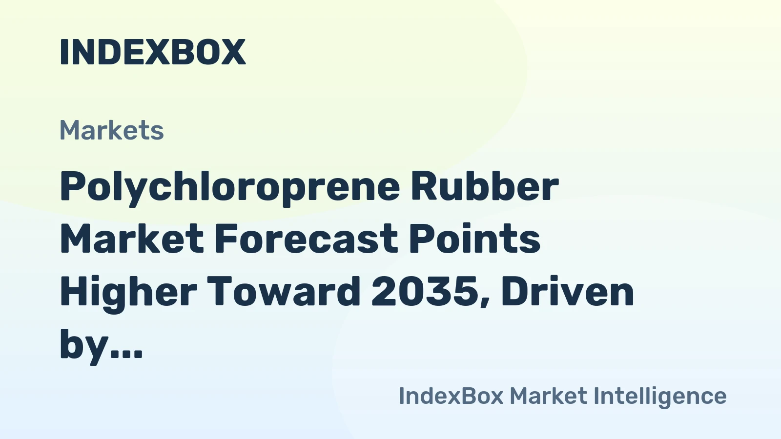 Polychloroprene Rubber Market Forecast Points Higher Toward 2035, Driven by Automotive and Construction Demand