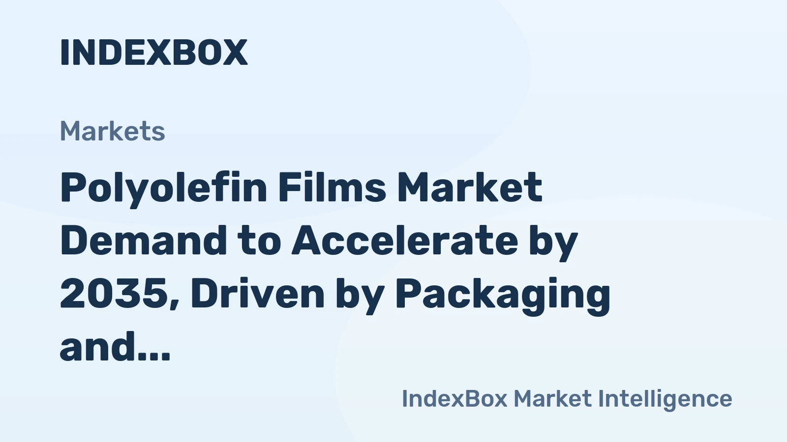 Polyolefin Films Market Demand to Accelerate by 2035, Driven by Packaging and Sustainability Shifts