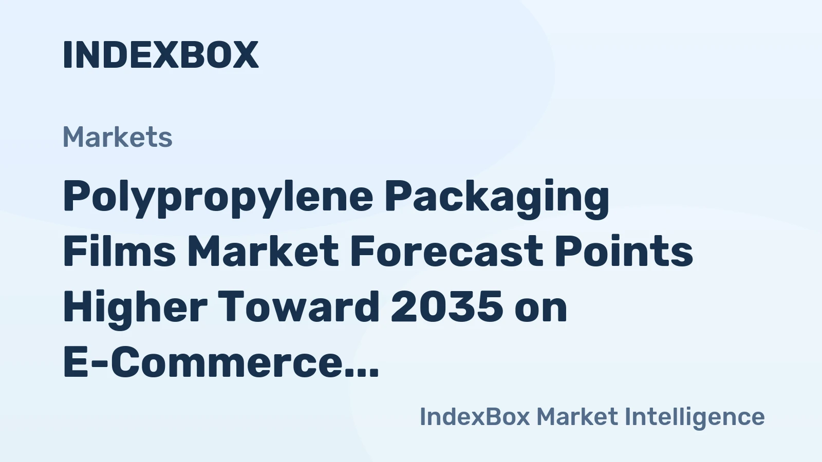 Polypropylene Packaging Films Market Forecast Points Higher Toward 2035 on E-Commerce and Lightweighting Demand