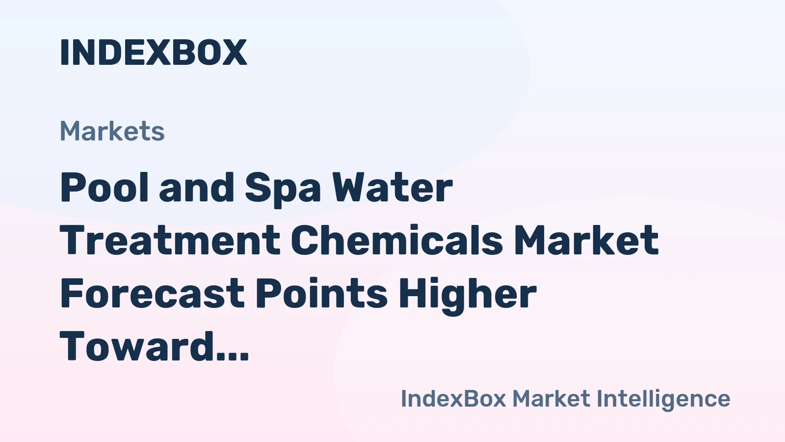 Pool and Spa Water Treatment Chemicals Market Forecast Points Higher Toward 2035 Amid Rising Global Pool Installations
