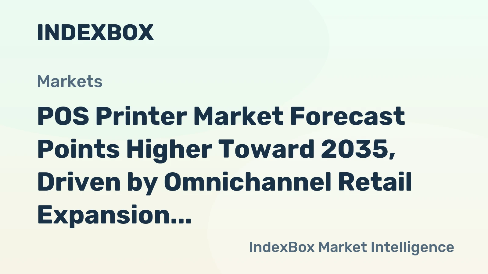 POS Printer Market Forecast Points Higher Toward 2035, Driven by Omnichannel Retail Expansion