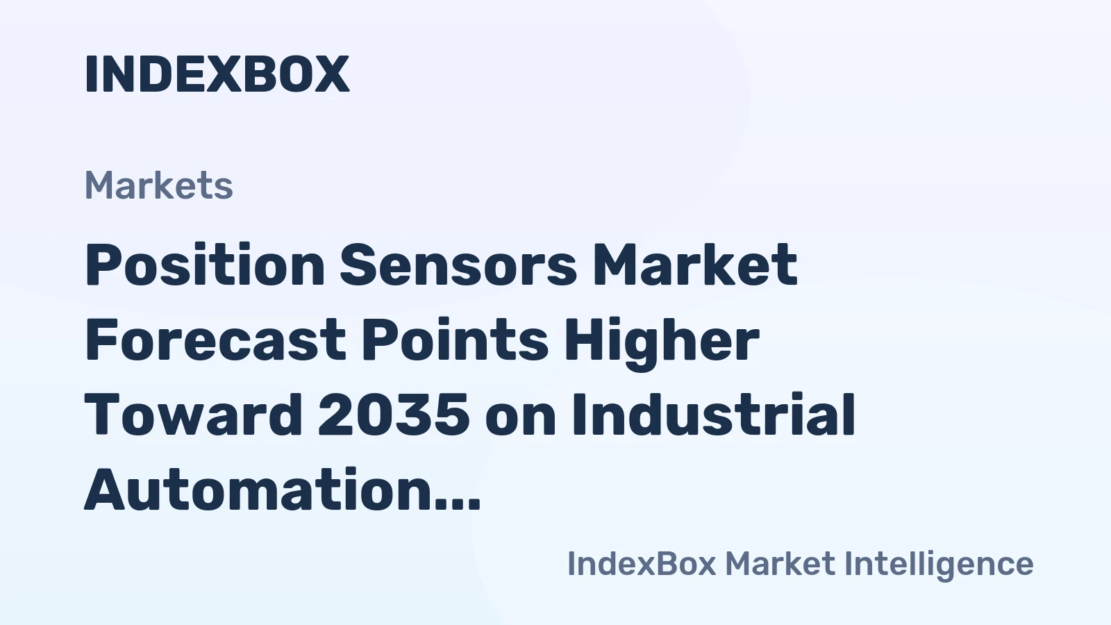 Position Sensors Market Forecast Points Higher Toward 2035 on Industrial Automation and EV Expansion
