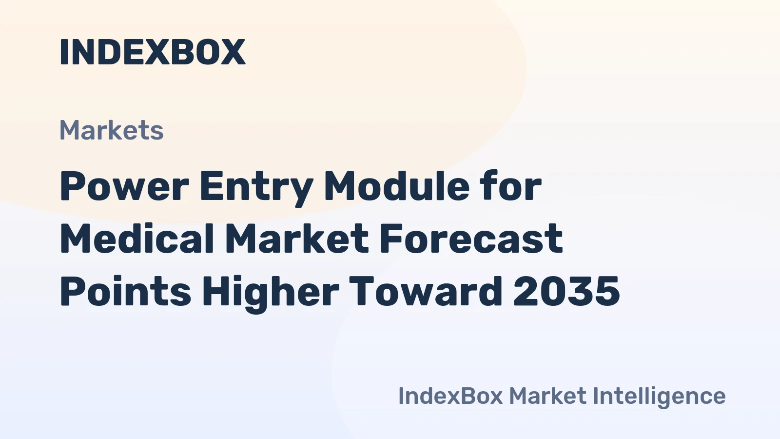Power Entry Module for Medical Market Forecast Points Higher Toward 2035, Driven by Expanding Diagnostic Imaging and Patient Monitoring Demand