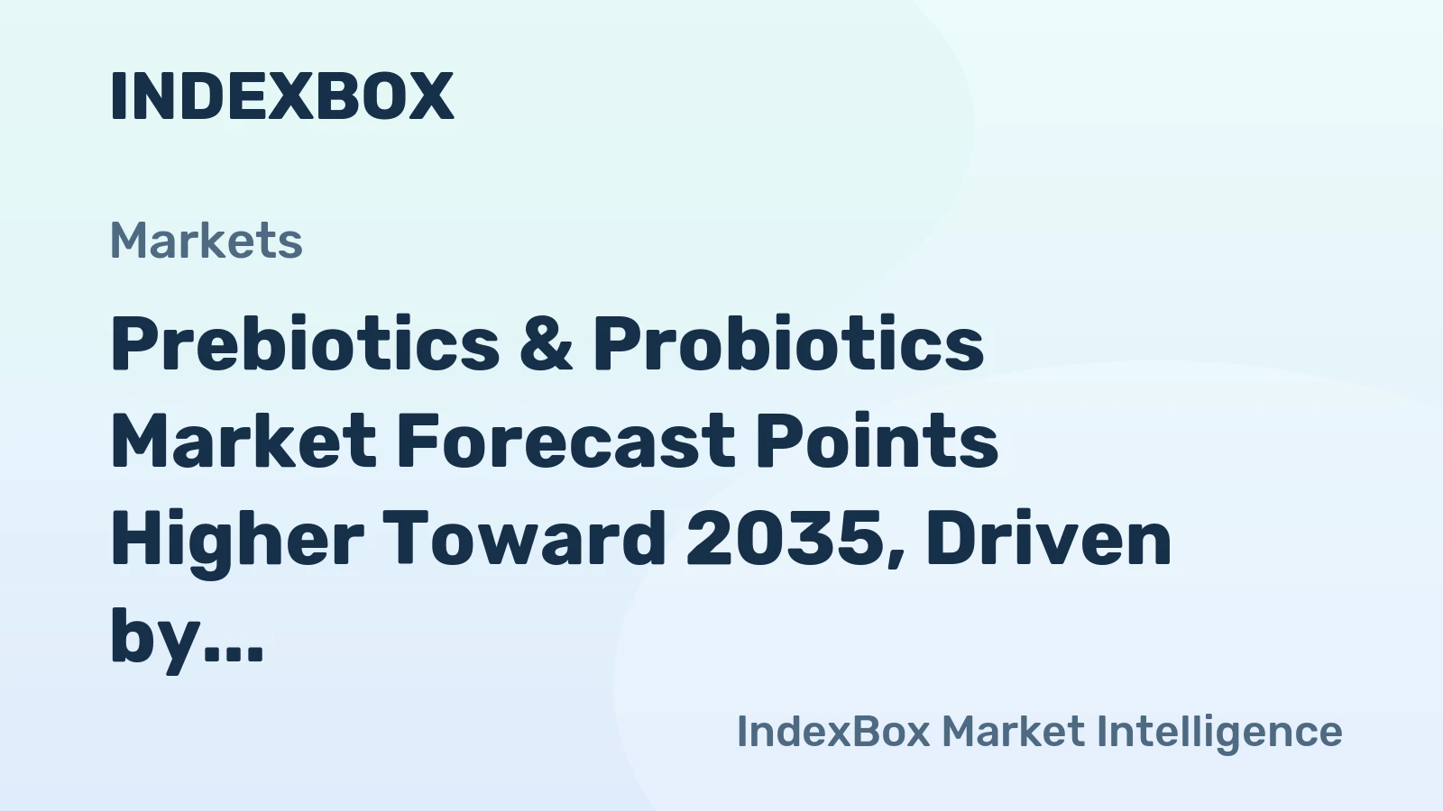 Prebiotics & Probiotics Market Forecast Points Higher Toward 2035, Driven by Targeted Wellness Demands