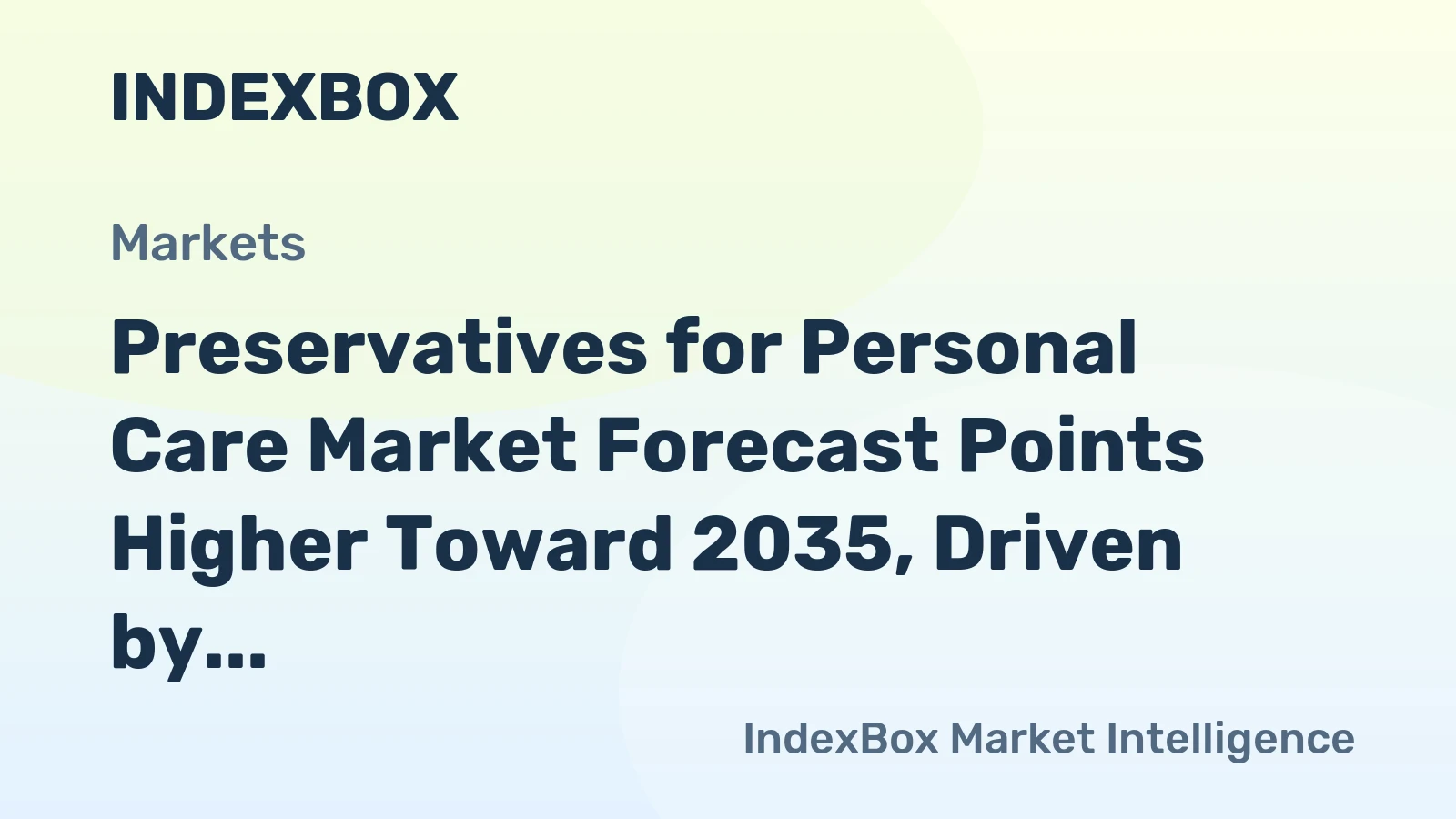 Preservatives for Personal Care Market Forecast Points Higher Toward 2035, Driven by Clean-Label Reformulation