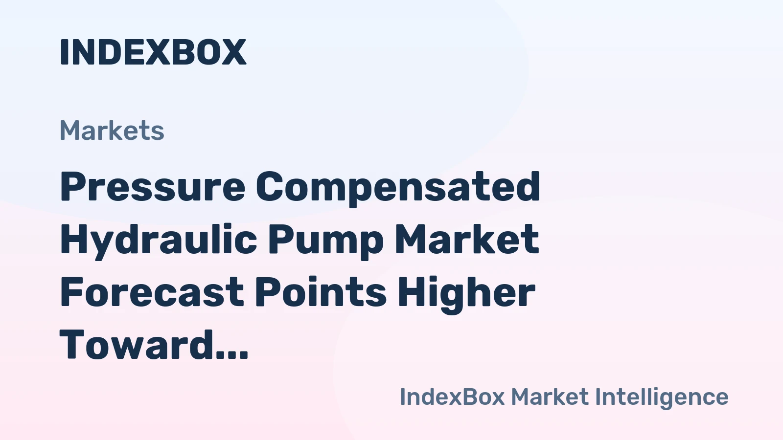 Pressure Compensated Hydraulic Pump Market Forecast Points Higher Toward 2035, Driven by Industrial Electrification