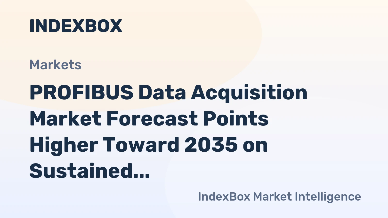 PROFIBUS Data Acquisition Market Forecast Points Higher Toward 2035 on Sustained Brownfield Modernization