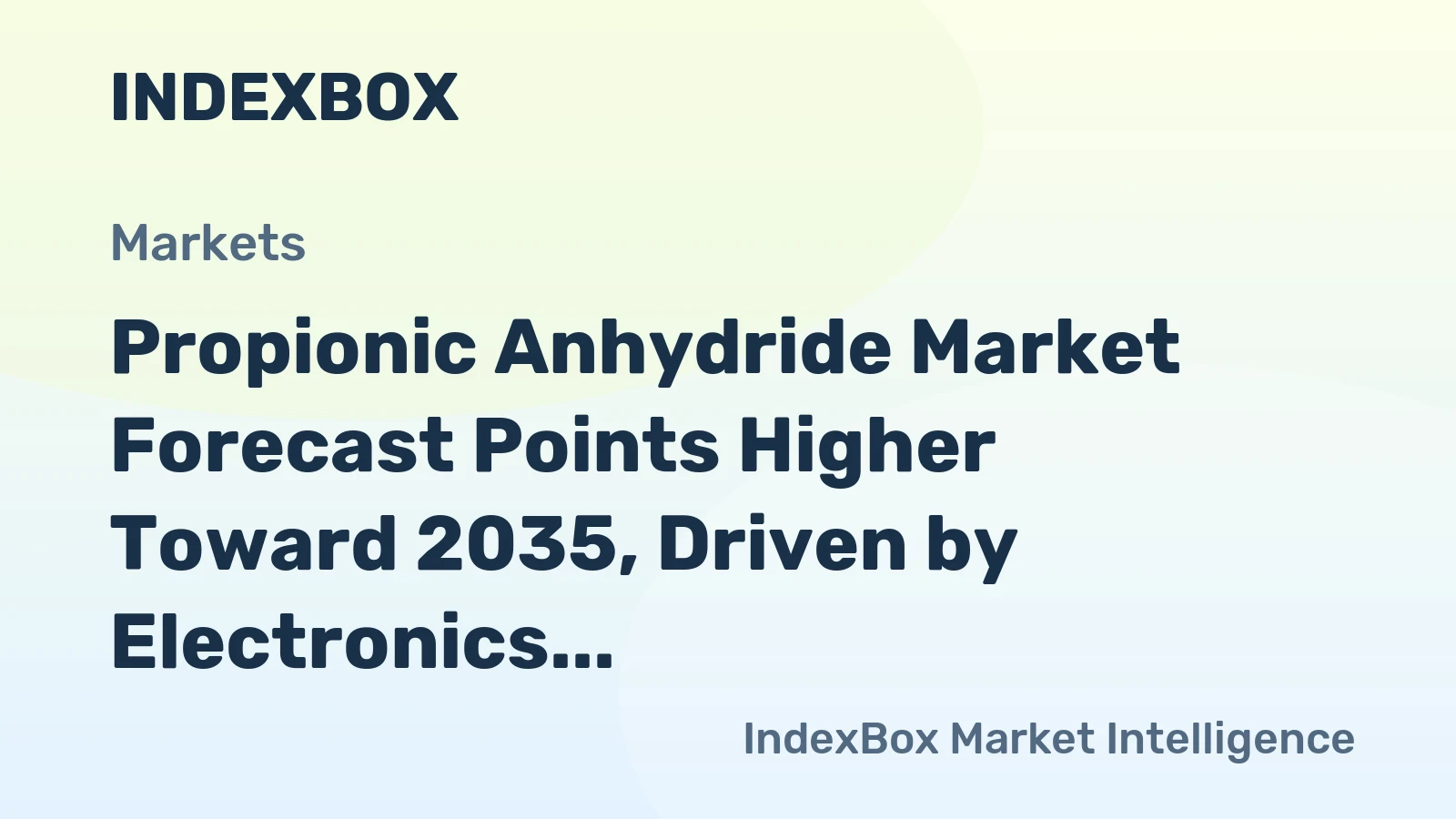 Propionic Anhydride Market Forecast Points Higher Toward 2035, Driven by Electronics Film Demand