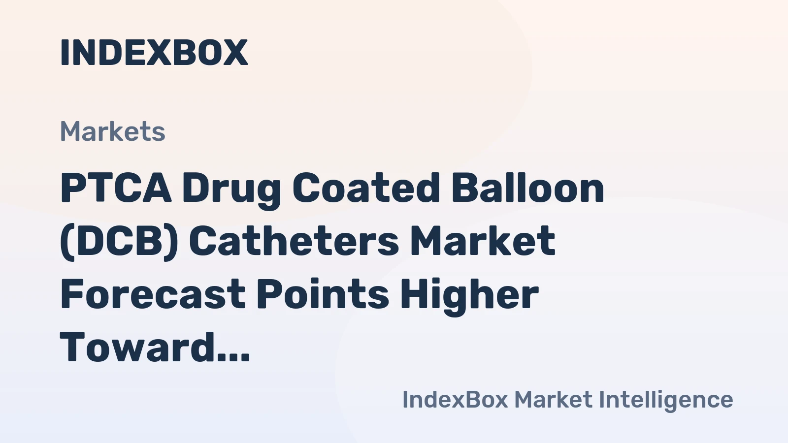 PTCA Drug Coated Balloon (DCB) Catheters Market Forecast Points Higher Toward 2035 Amid Rising CAD Prevalence