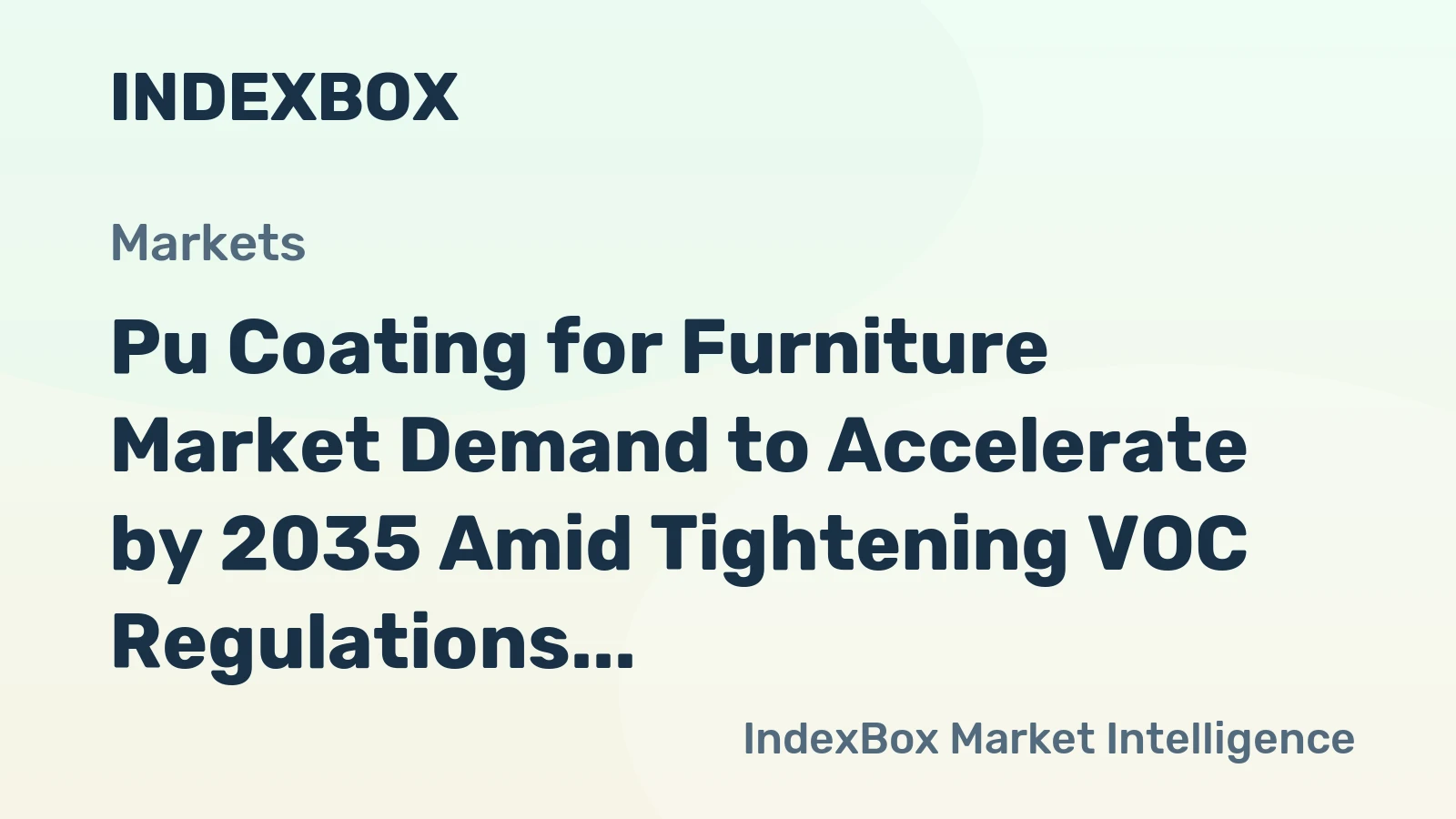 Pu Coating for Furniture Market Demand to Accelerate by 2035 Amid Tightening VOC Regulations and Shift to Water-Borne Formulations
