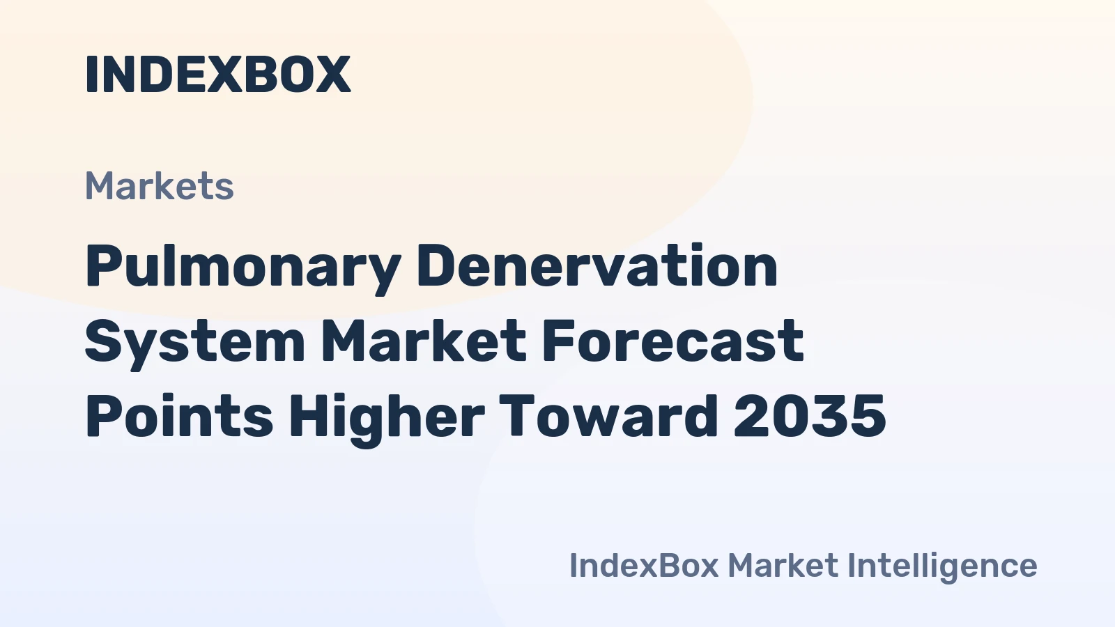 Pulmonary Denervation System Market Forecast Points Higher Toward 2035, Driven by Expanding Clinical Evidence and Reimbursement Pathways
