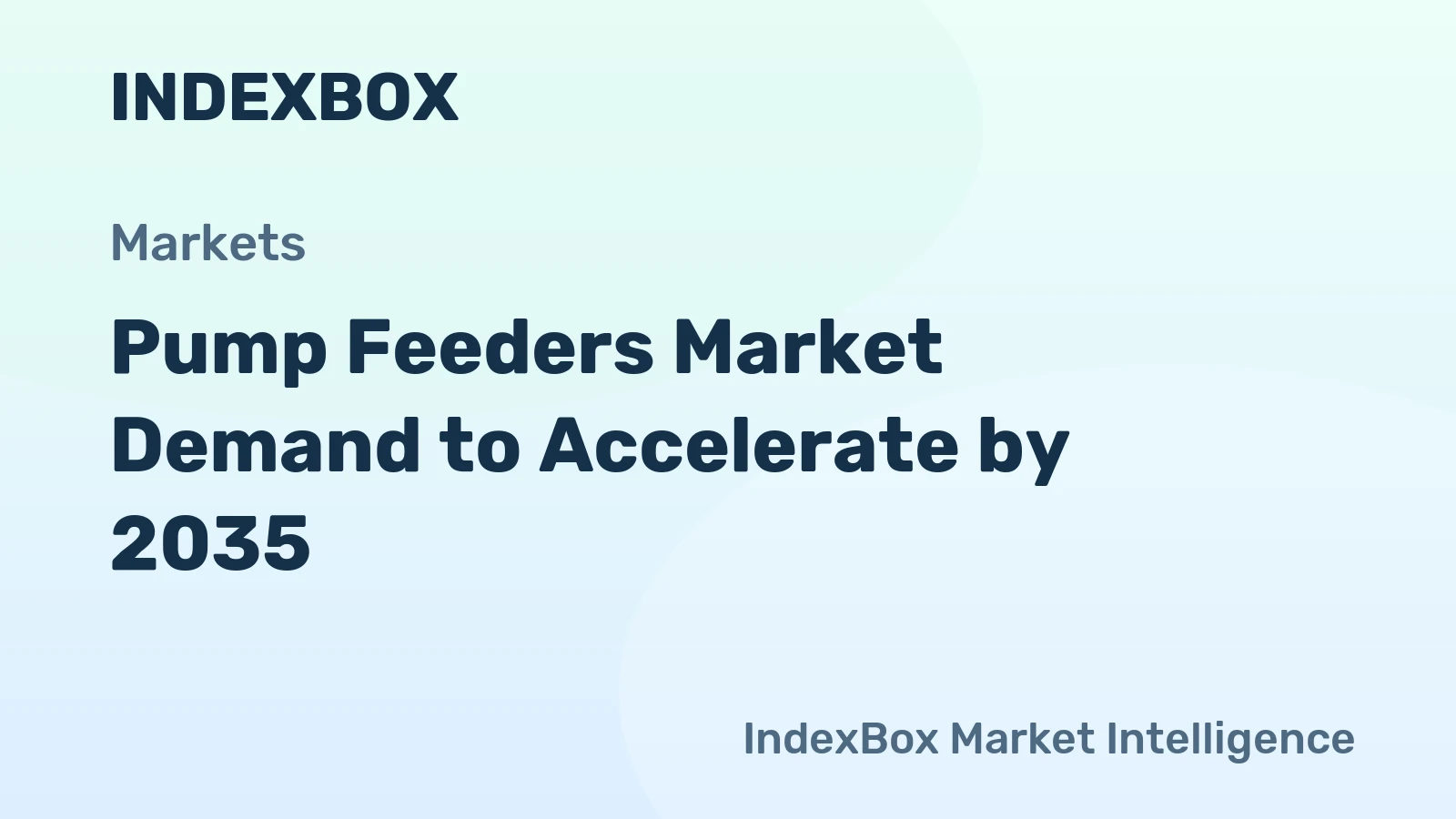 Pump Feeders Market Demand to Accelerate by 2035, Supported by Global Water and Wastewater Infrastructure Investment