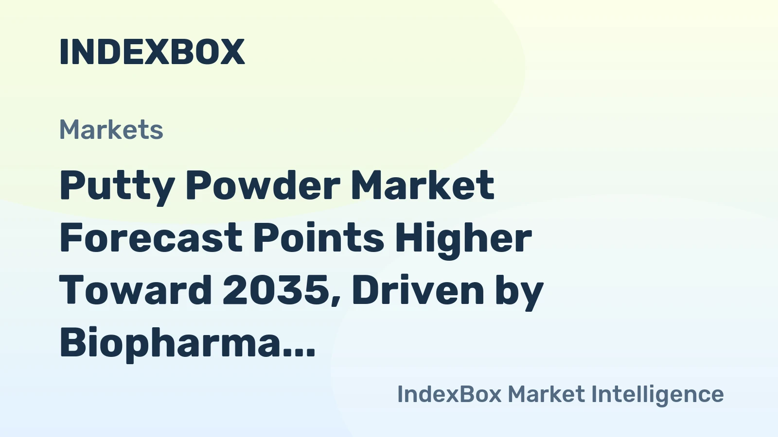 Putty Powder Market Forecast Points Higher Toward 2035, Driven by Biopharma Capacity Expansion