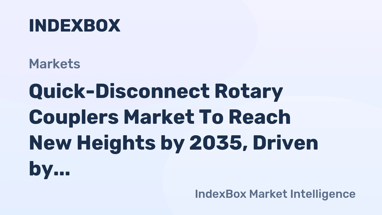 Quick-Disconnect Rotary Couplers Market to Reach New Heights by 2035, Driven by Semiconductor Automation Boom