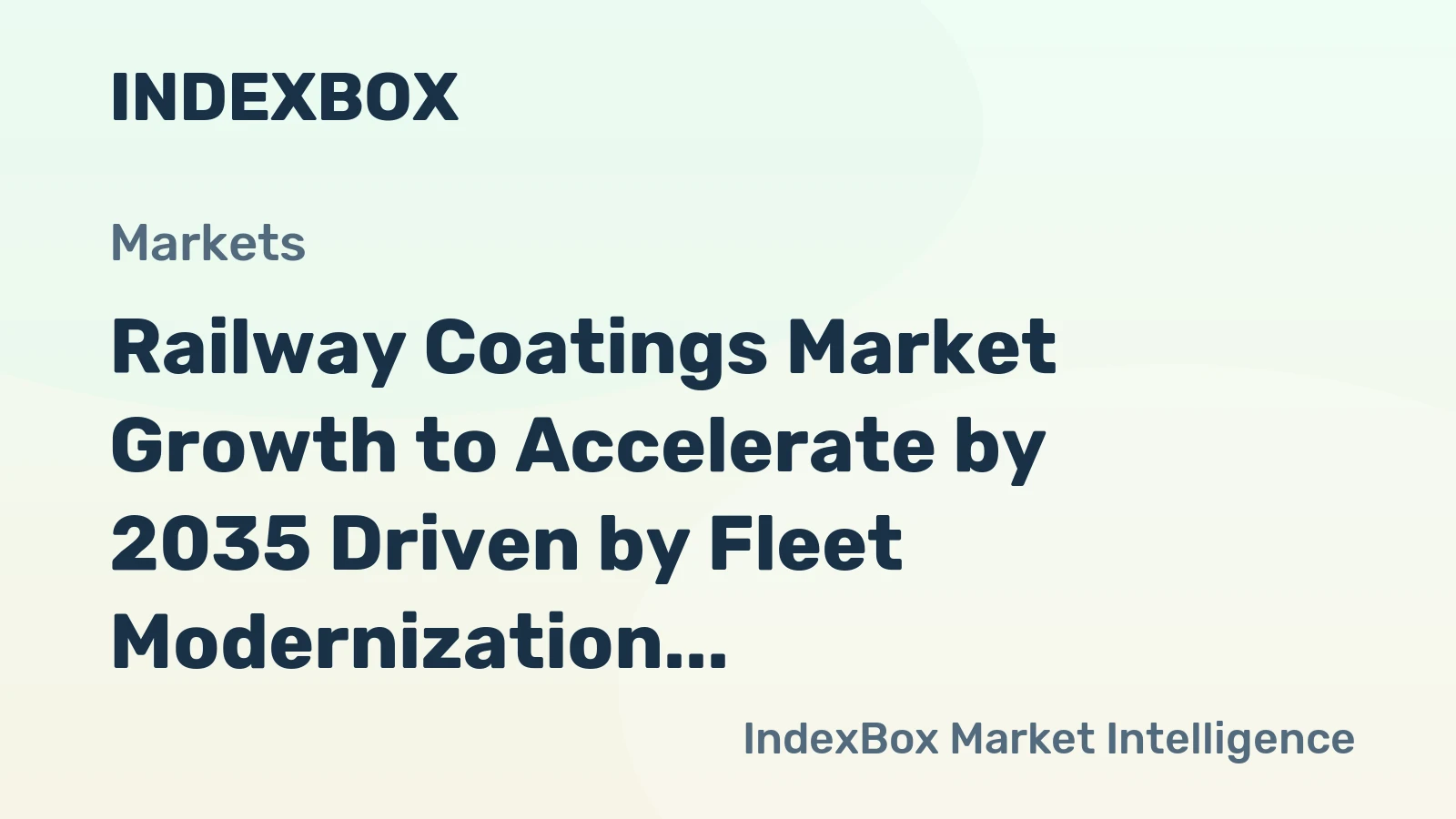 Railway Coatings Market Growth to Accelerate by 2035 Driven by Fleet Modernization and Environmental Mandates