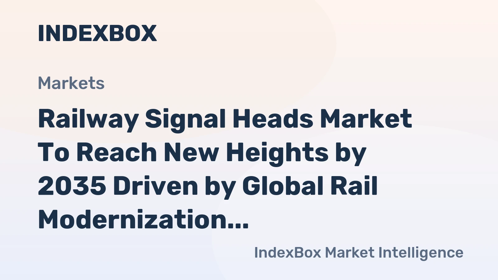Railway Signal Heads Market to Reach New Heights by 2035 Driven by Global Rail Modernization and LED Adoption