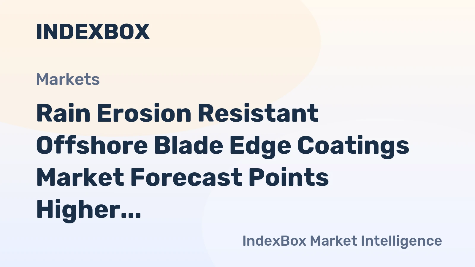 Rain Erosion Resistant Offshore Blade Edge Coatings Market Forecast Points Higher Toward 2035 Amid Offshore Wind Expansion