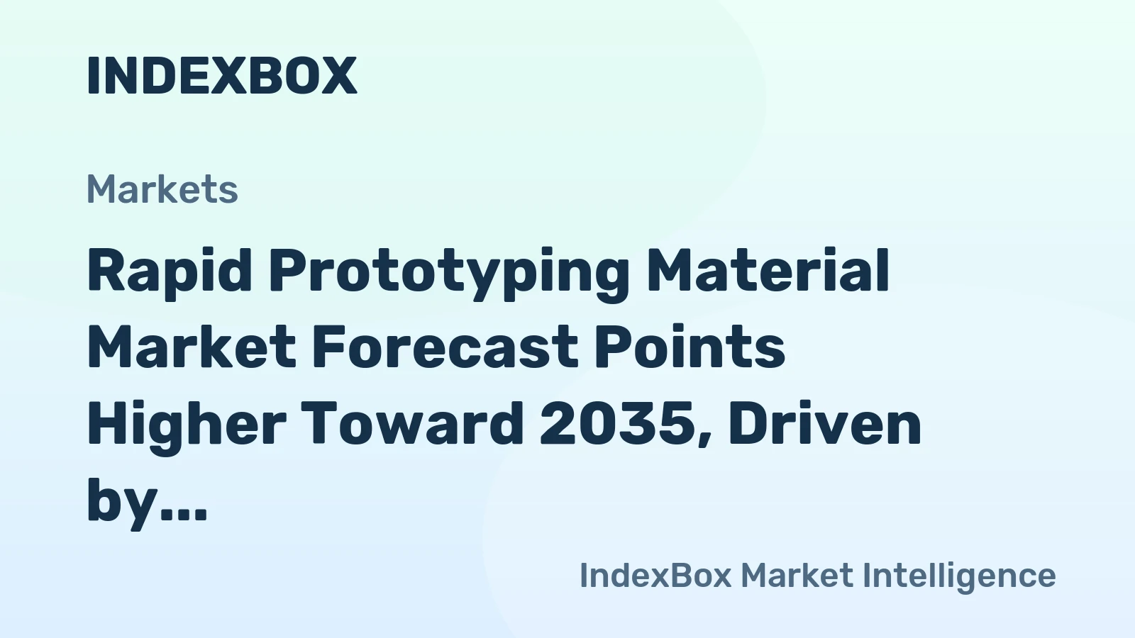 Rapid Prototyping Material Market Forecast Points Higher Toward 2035, Driven by Aerospace and Medical Demand