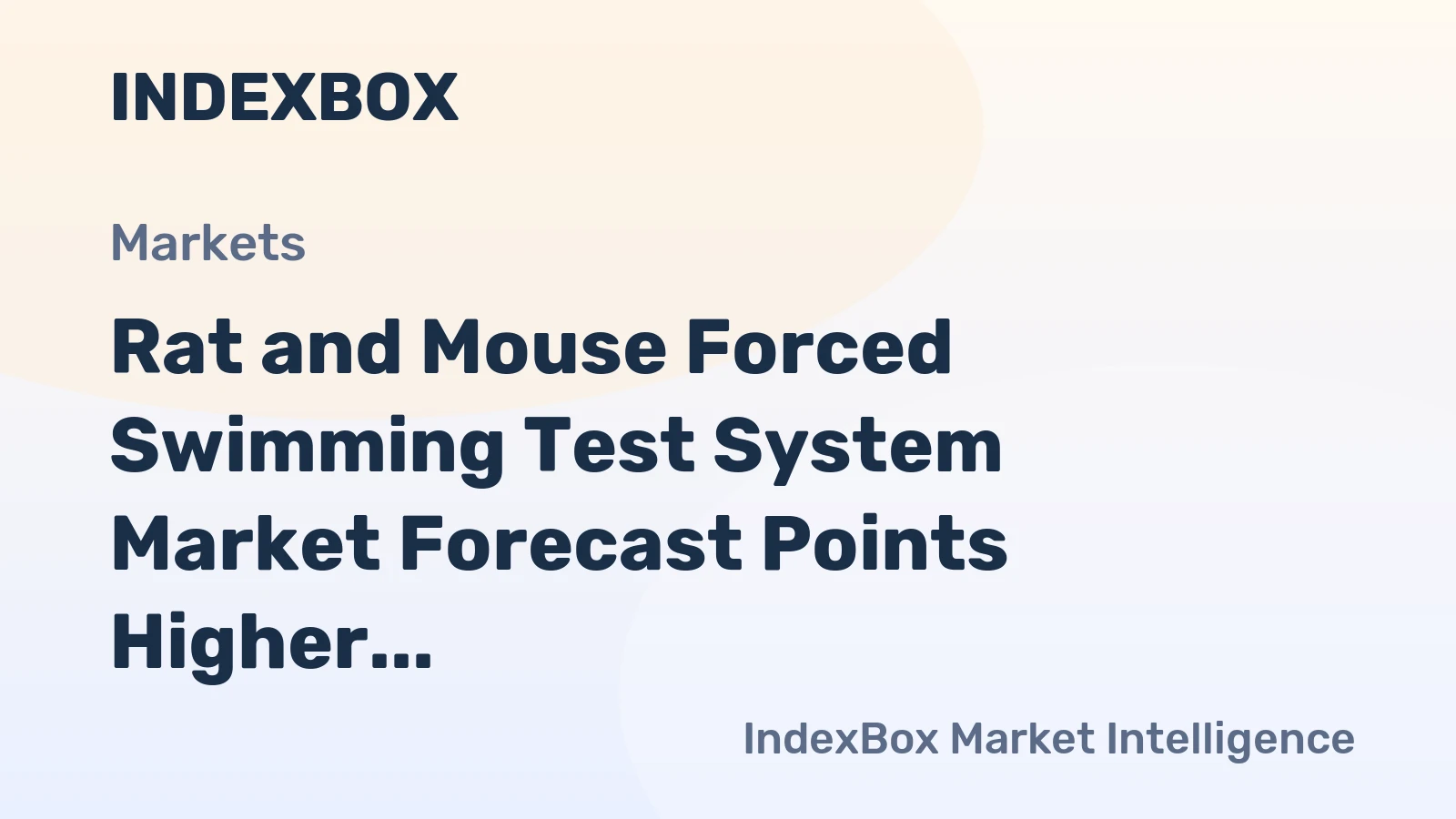 Rat and Mouse Forced Swimming Test System Market Forecast Points Higher Toward 2035, Driven by Preclinical Neuroscience R&D Expansion